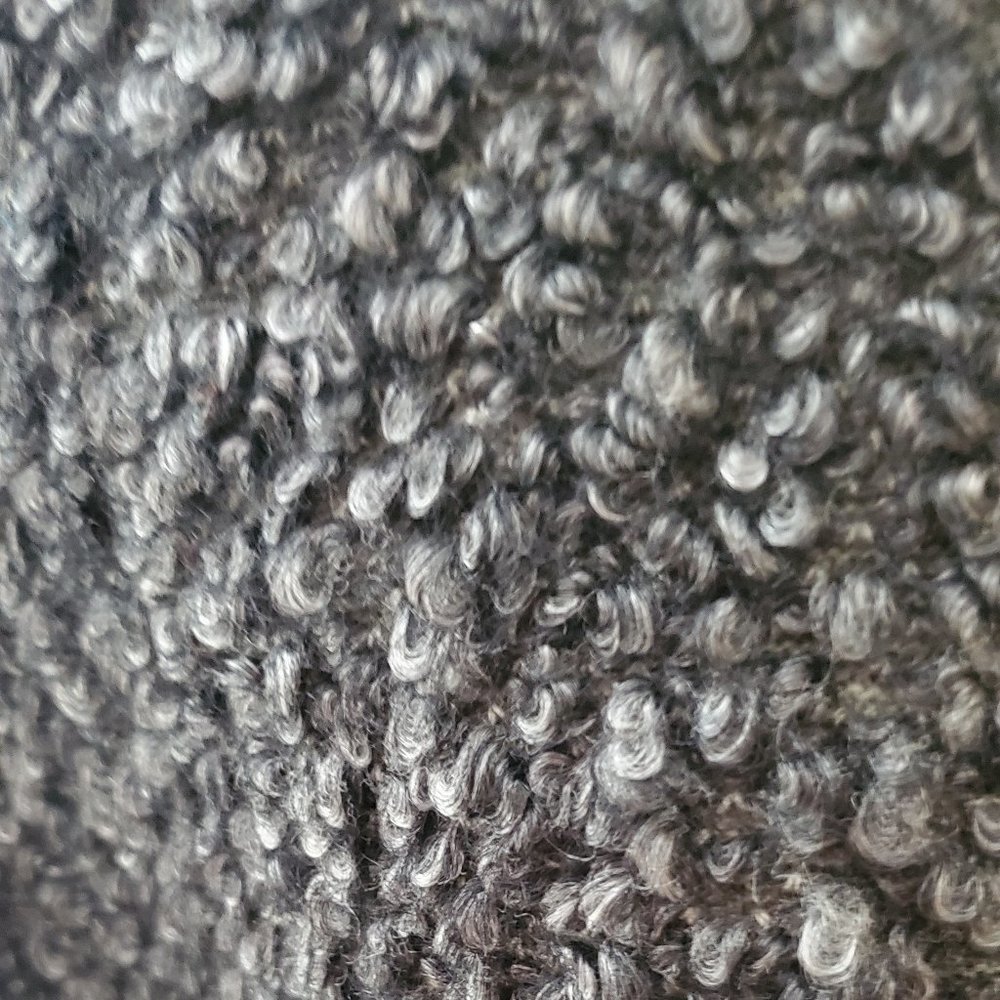 Vintage, Grey, Nubby Wool Cape (1950's) - Gem